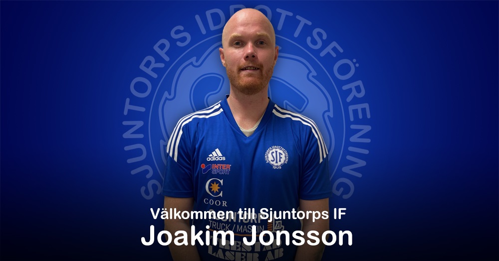 Välkommen till Sjuntorps IF, Joakim. / Sjuntorps IF - Herrar A